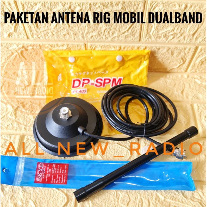 Jual PAKET ANTENNA RADIO RIG MOBIL DUALBAND SKY NL350 DUALBAND PLUS BRACKET MAGNET DP SPM ...