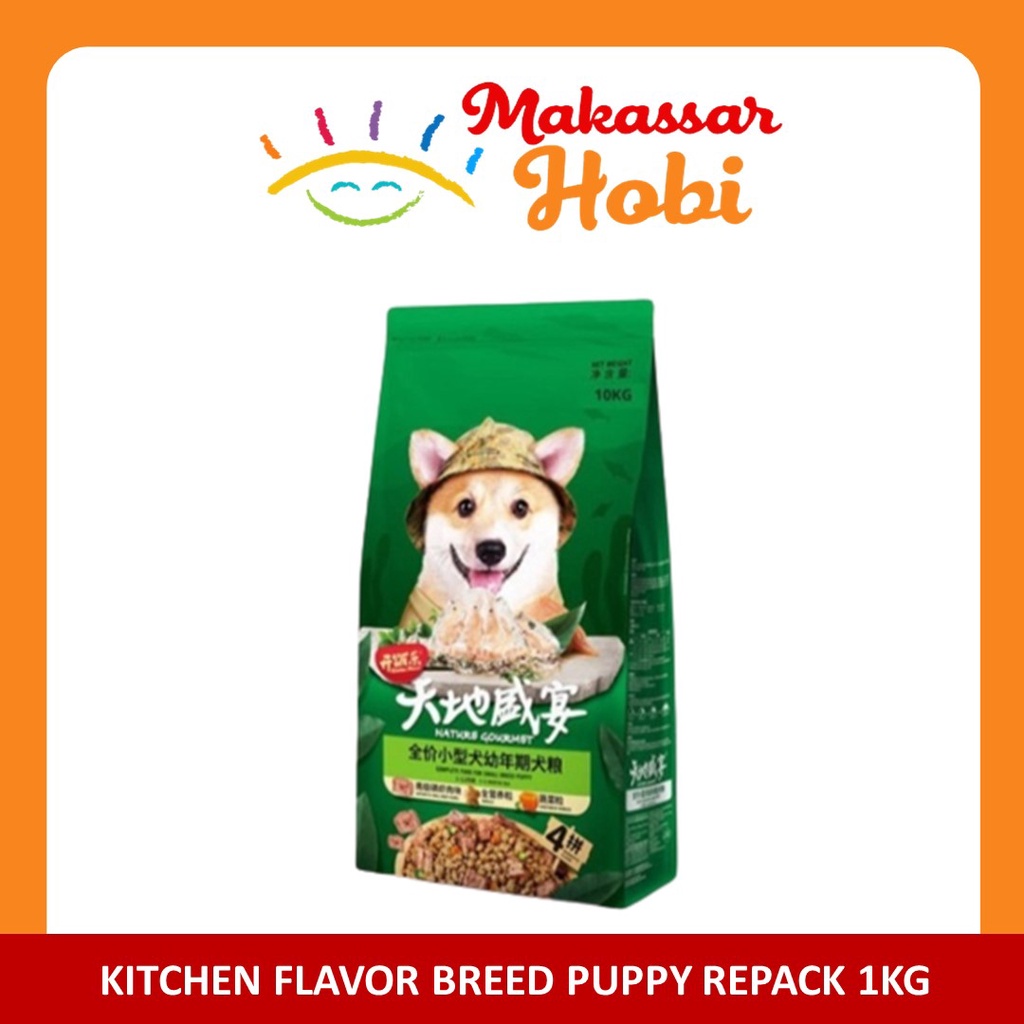 Jual Kitchen Flavor Small Breed PUPPY Nature Gourmet Dog Food Repack 1 ...