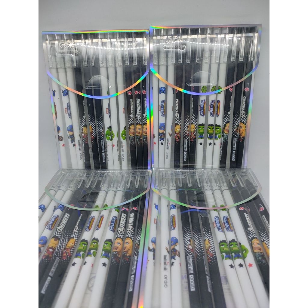 Jual Pulpen Penghapus Viral Karakter Avengers 1 Pack isi 12pcs/ Pulpen ...