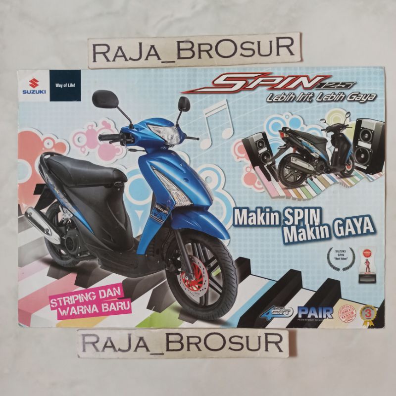 Jual Poster brosur katalog flyer Suzuki Spin/Spin125/Spin 125 SR 2010 ...