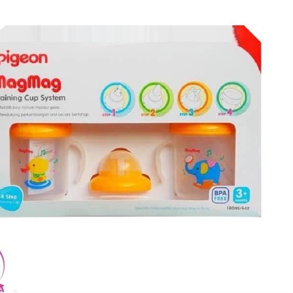 Jual PIGEON MagMag Training Cup Set Step 1 to 4 Box | Shopee Indonesia