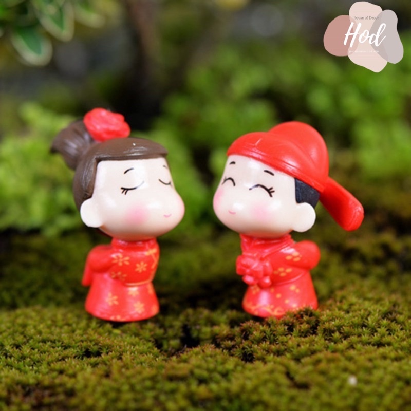 Jual Topper Red Couple Set Hiasan Kue Anniversary Birthday Cake ...