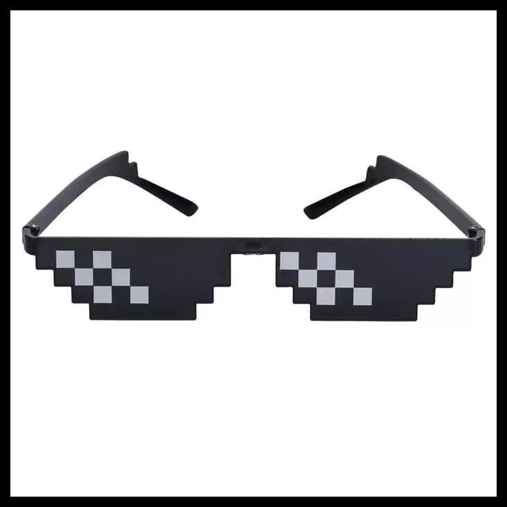 Jual KACAMATA HITAM 8-BIT MINECRAFT KACA MATA THUG LIFE MOSAIC/KACAMATA ...