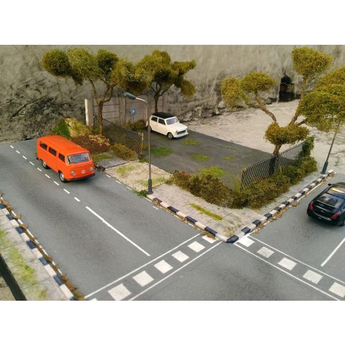 Jual Miniatur / Diorama / Maket /Replika Jalan Dan Parkiran Skala 1:64 ...