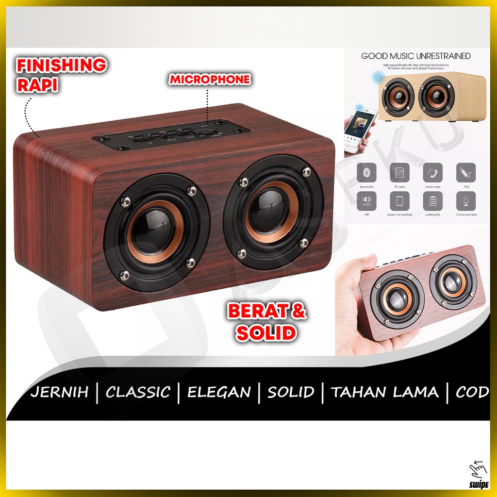 Jual Premium Speaker Bluetooth Kayu V1 V2 V3 Spiker Speker Audio Musik ...