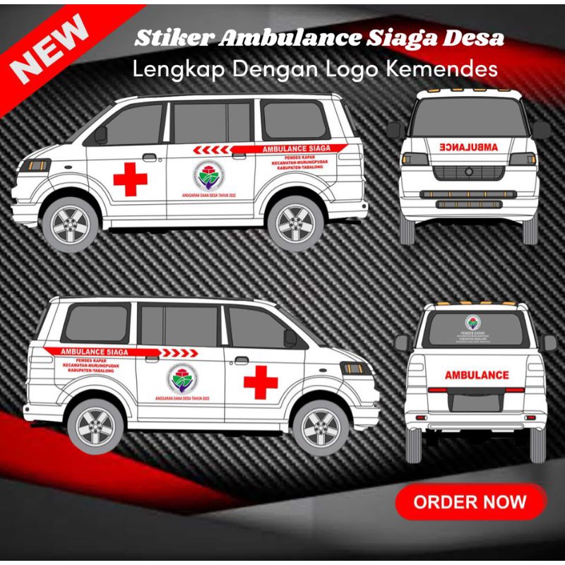 Jual Stiker Mobil Ambulance Siaga Stiker Mobil Ambulance Desa Siaga ...