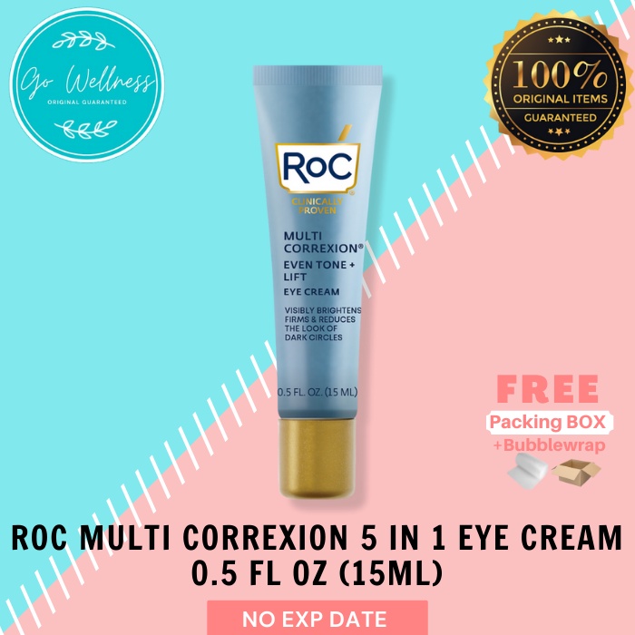 Jual RoC Multi Correxion 5 in 1 Eye Cream 0.5 fl oz (15ml) | Shopee Indonesia