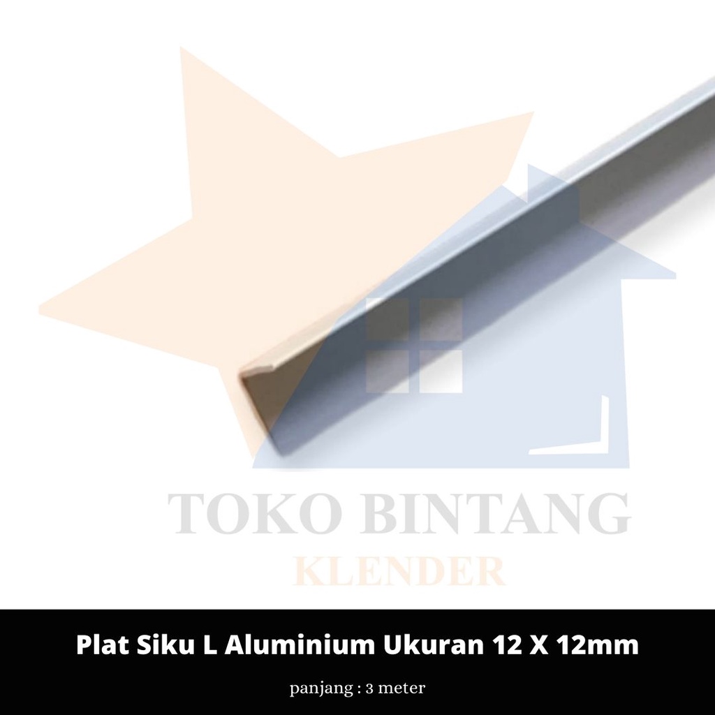 Jual Plat Siku L Alumunium Ukuran 12 x 12mm | Shopee Indonesia