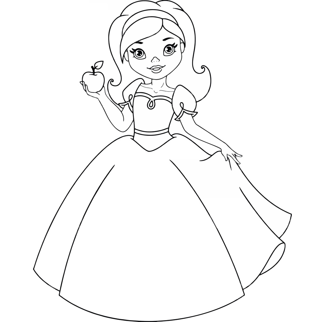 Jual Gambar Sketsa Mewarnai ~ PRINCESS/ Seketsa Lukis / Drawing Sketch ...