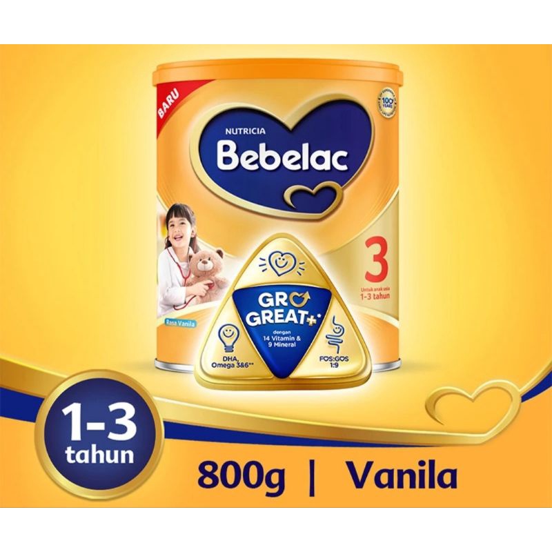 Jual (BELI 2 GRATIS 1) BEBELAC 4 VANILLA 800 GRAM KALENG | Shopee Indonesia