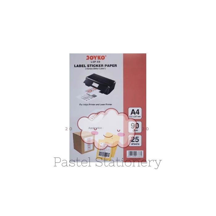 Jual Label Sticker Paper Joyko LSP-09 - Kertas Sticker HVS A4 Joyko ...