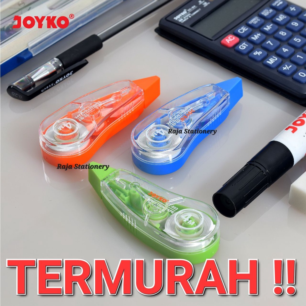Jual TERMURAH!! Joyko Correction Tape 4m TipEx Joyko Tipx Tip Ex Pita ...
