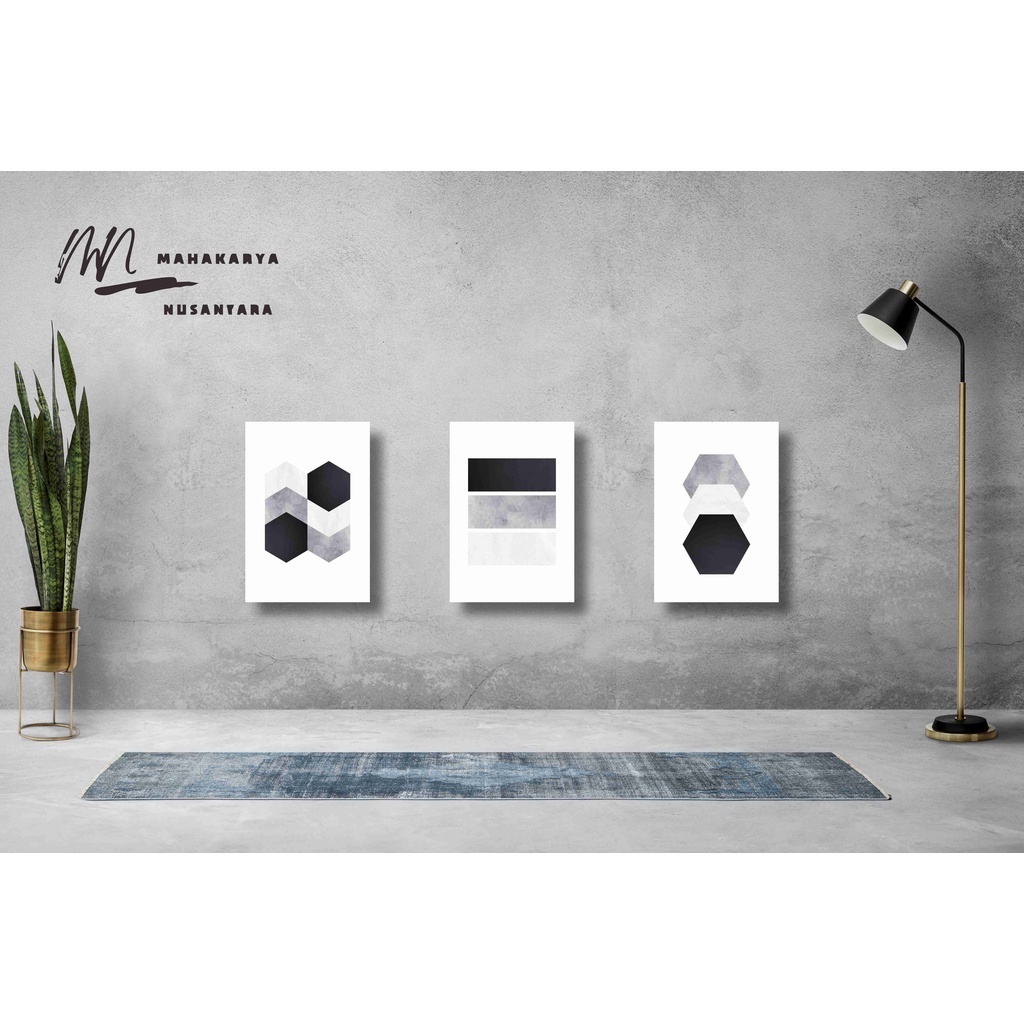 Jual Hiasan Dinding Dekorasi Papan MDF Varian Geometric Minimalis ...
