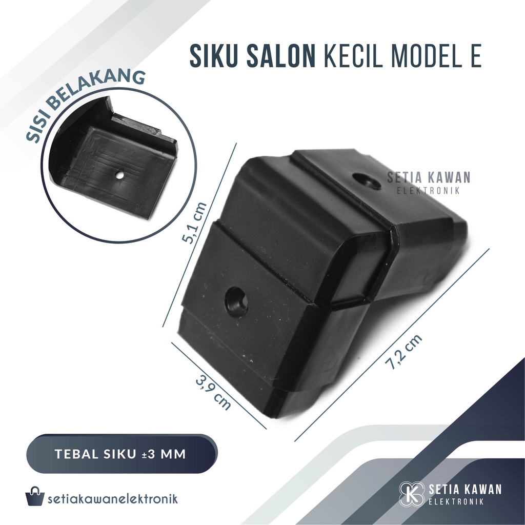 Jual Siku Salon Speaker Kecil Model E / Kaki Box Speaker Plastik Kecil ...