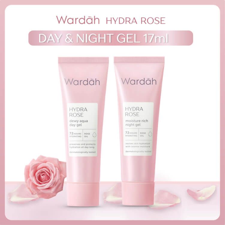 Jual Wardah Hydra Rose Dewy Aqua Day Gel | 17 ml | Shopee Indonesia