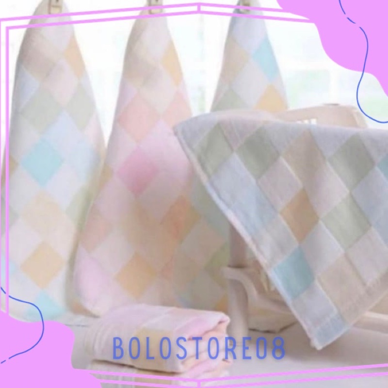 Jual [LK] Lap Kotak Katun Jepang / Lap Piring Motif Kotak / Kain Lap ...