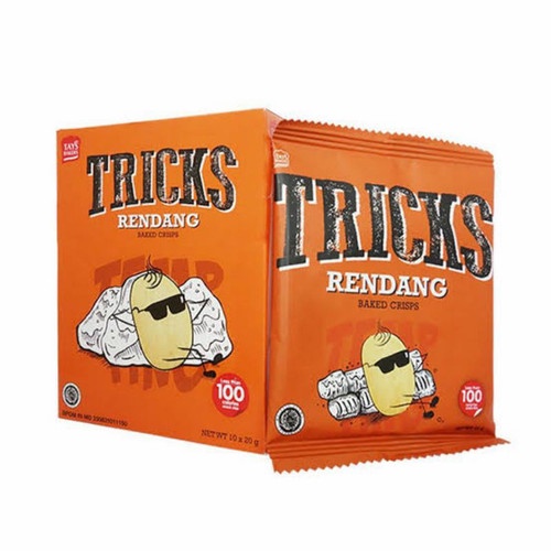 Jual ( BERKAH ) TRICKS Biskuit Kentang Potato Baked Chips 10 x 20gr ...