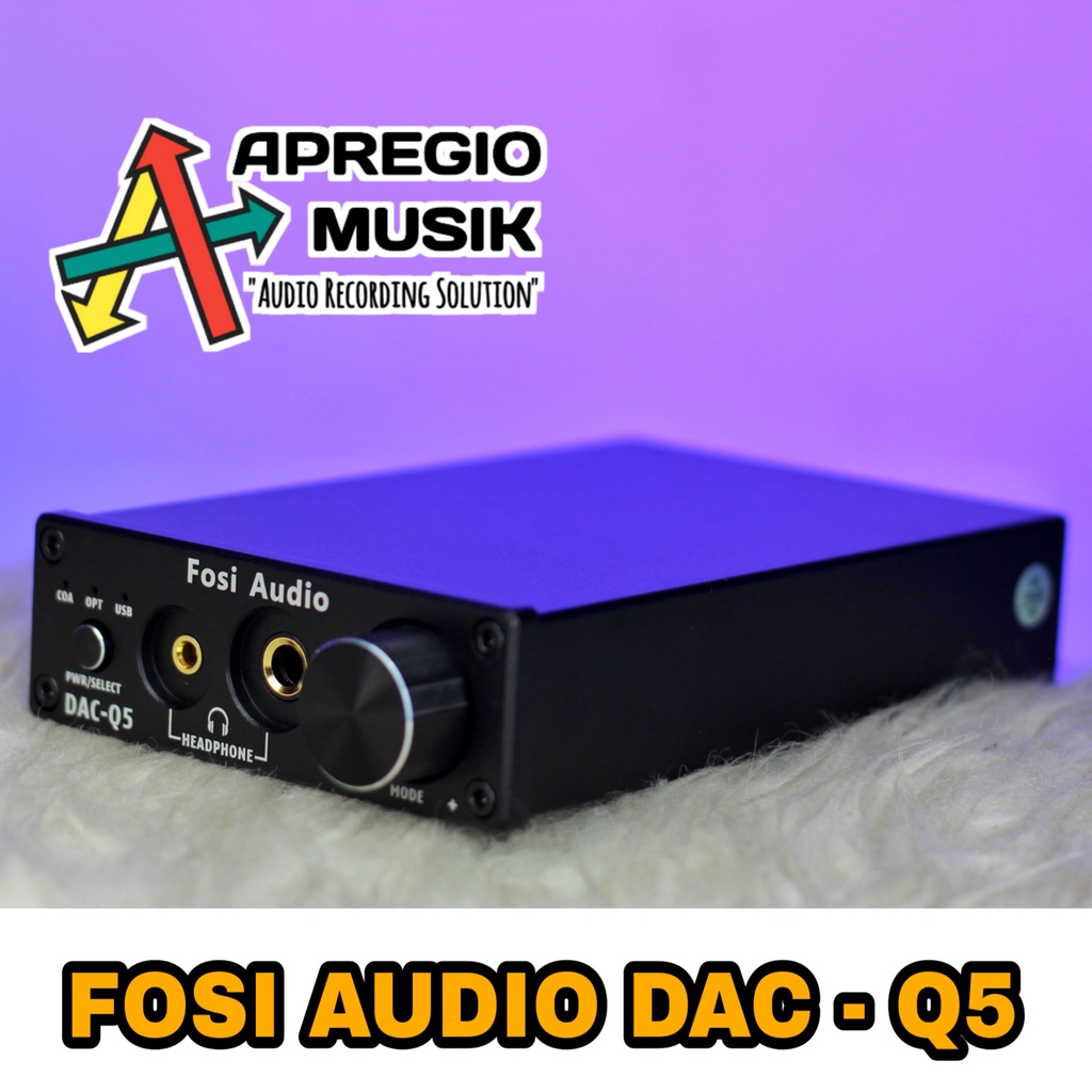 Jual Fosi Audio DAC Q5 Converter Headphone Amplifier 24Bit 192kHz ...
