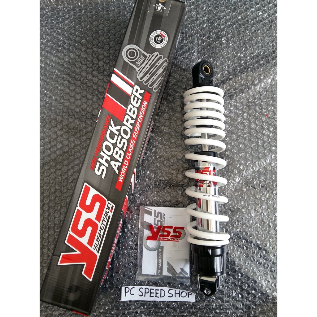 Jual SHOCKBREAKER SHOCK SKOK YSS PRO PLUS UKURAN 330MM CHROME / WHITE ...