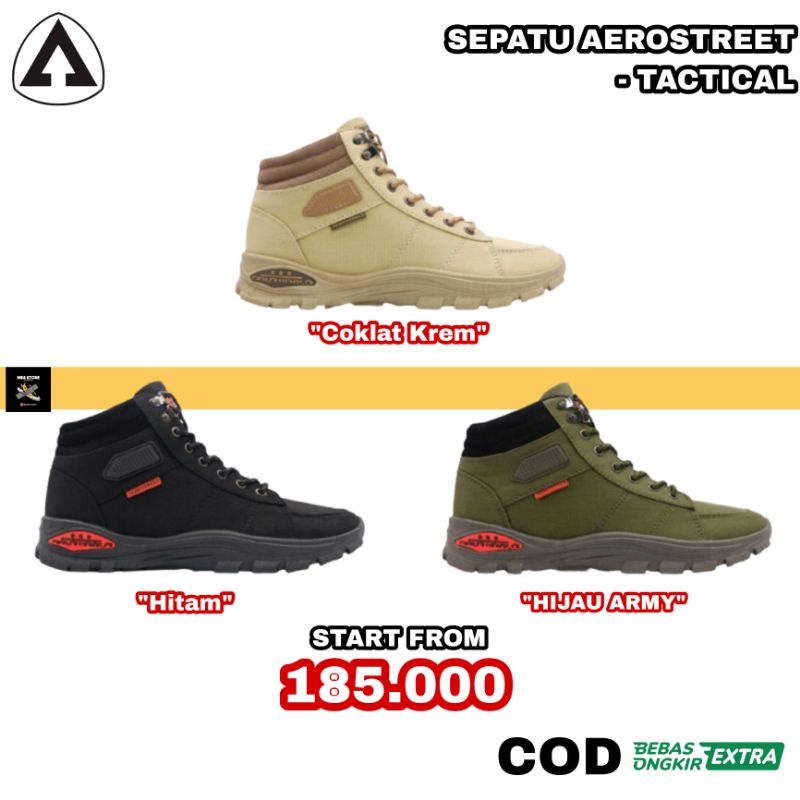 Jual [ SIAP KIRIM ] SEPATU AEROSTREET TACTICAL ALL VARIANT 100% ...