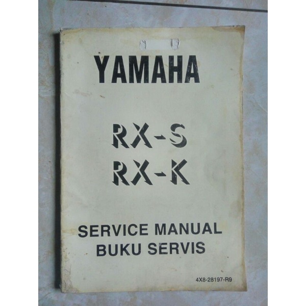 Jual buku manual service yamaha rxk/rxs original | Shopee Indonesia