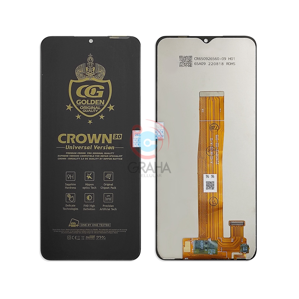 Jual LCD SAMSUNG A02 / A022 / M02 / A12 / A125 1 SOKET FULLSET ...