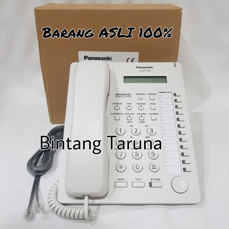 Jual Telepon Kabel Panasonic KX-AT7730 Telepon Digital Panasonic KX-AT7730 Proprietary Keyphone ...