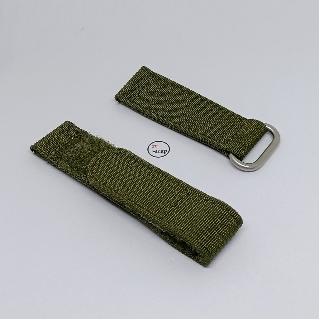 Jual Tali Jam Velcro Strap Ribbed Nylon QUICK RELEASE Army Green HL-15 ...