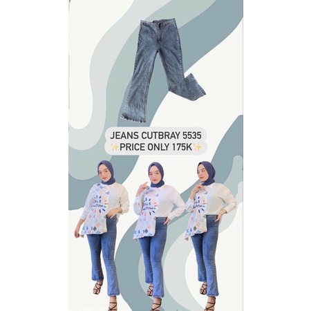 Jual Jeans Cutbray | Shopee Indonesia