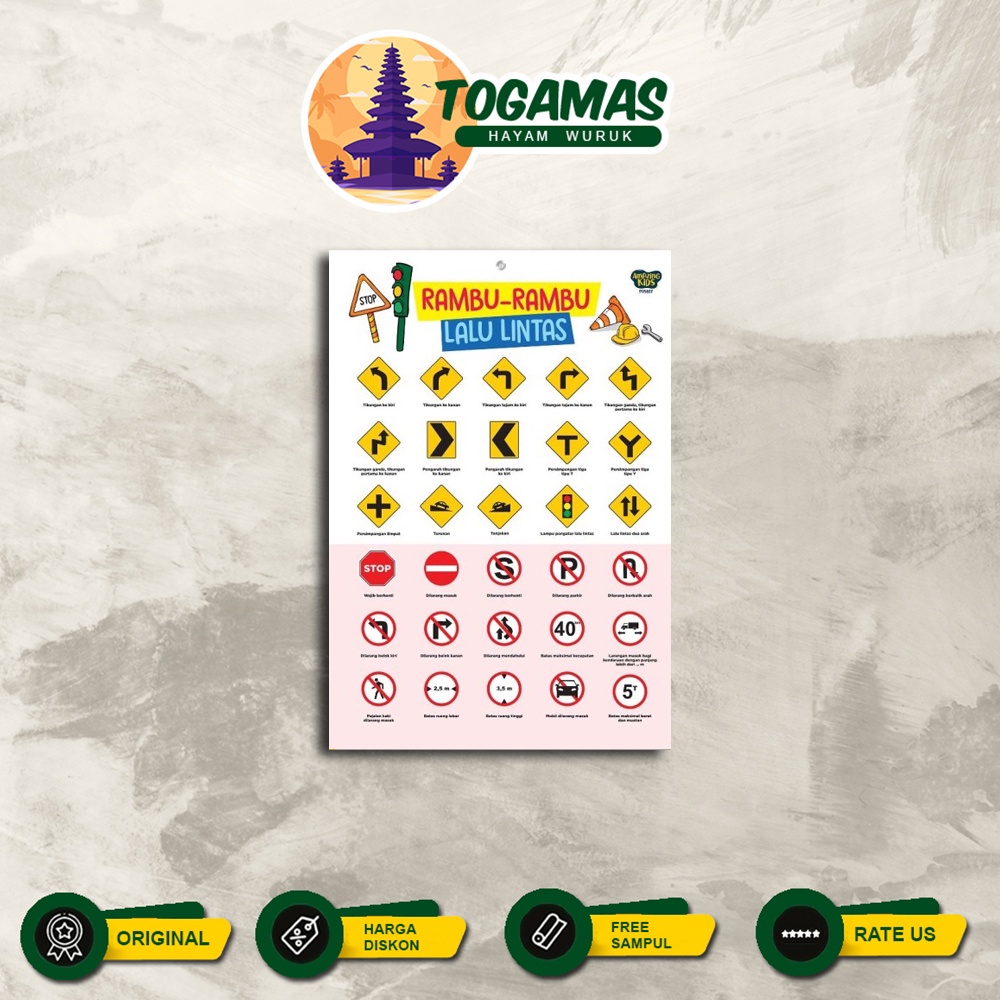 Jual Poster Rambu-Rambu Lalu Lintas | Shopee Indonesia