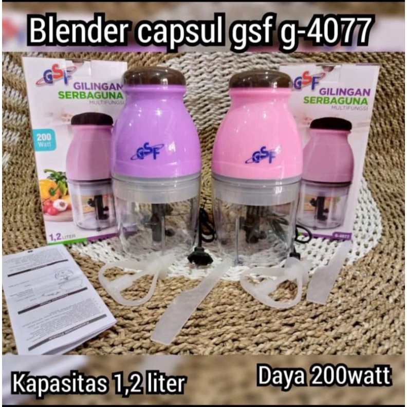 Jual Blender Capsul GSF 4077 / blender daging gsf | Shopee Indonesia