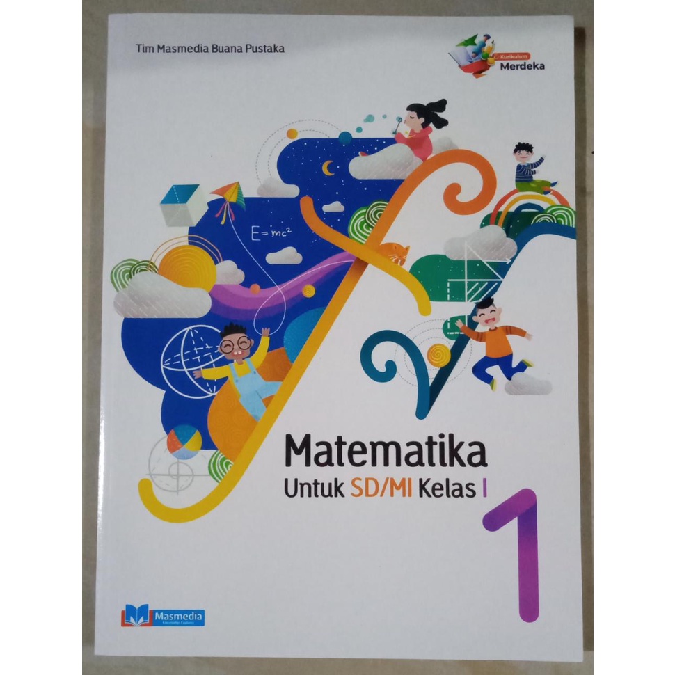 Jual Buku Matematika (MTK) Kelas 1 SD Masmedia Kurikulum Merdeka | Shopee Indonesia
