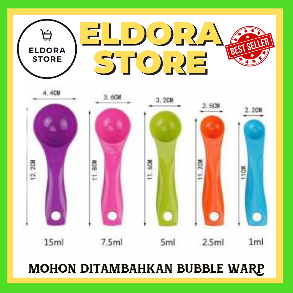 Jual SENDOK TAKAR SET PLASTIK MACAM MACAM UKURAN | SENDOK BUMBU ...