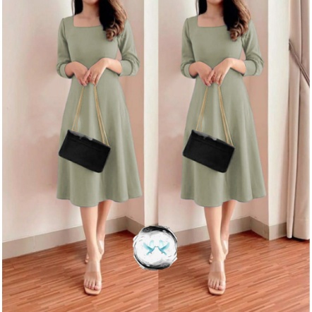 Jual VILLANORE Dress Baju Summer PolosTile Remaja Dewasa Seragam Pesta ...