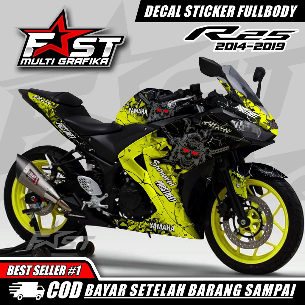 Jual Decal R25 Full Body Decal Yamaha R25 Lama Stiker R25 Fullbody ...