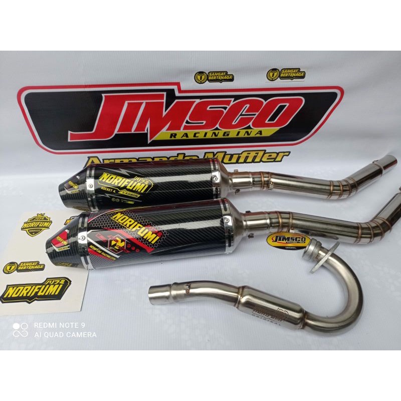 Jual Knalpot Norifumi carbon PNP CRF150 KLX D-Tracker 150 WR155 Viar ...