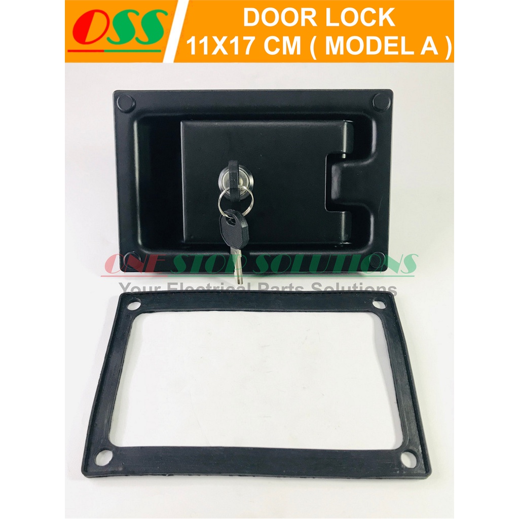 Jual DOOR LOCK / DOORLOCK HITAM BESI BESAR GENSET PANEL 11x17 CM ...