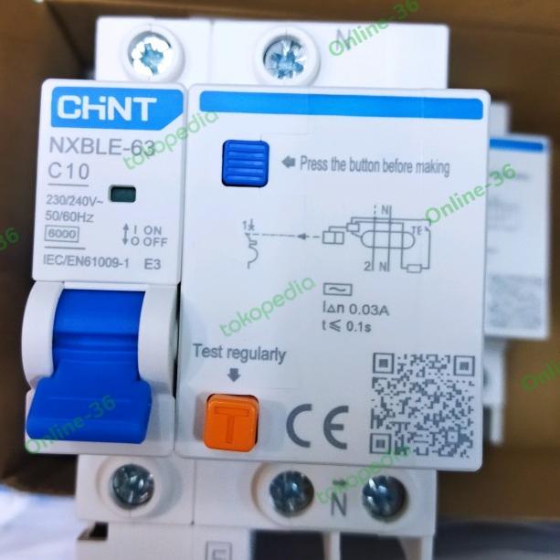 Jual Rcbo chint elcb+mcb NXBLE-32 1P+N 6ka 6A-32A - 6A | Shopee Indonesia