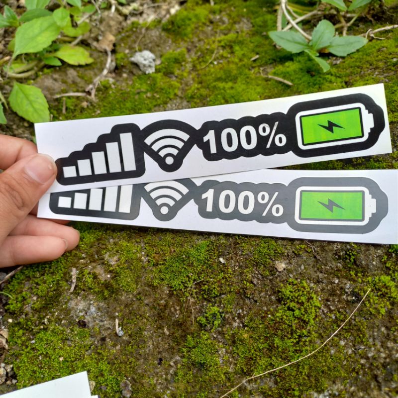 Jual STIKER VIRAL BATRAI WIFI SINYAL / STICKER BATERAI KEREN | Shopee ...