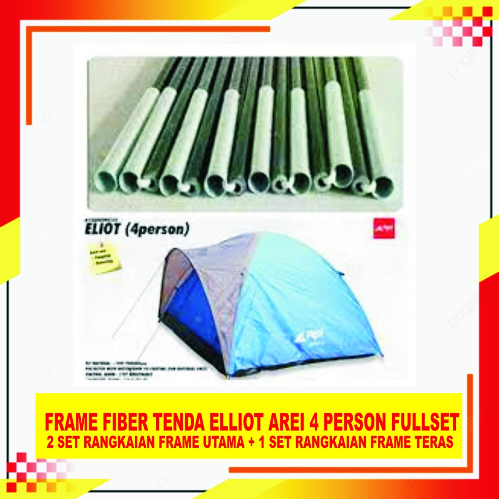 Jual TERMURAH Frame Tenda Rei ARei Eliot 4 Orang Uk. 200x200x135 ...