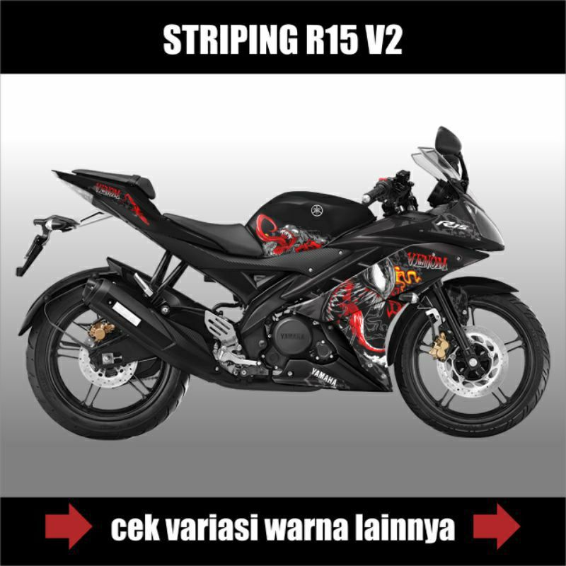 Jual Striping R15 V2/Decal Sticker Body Variasi Motor Yamaha R25 V2 ...