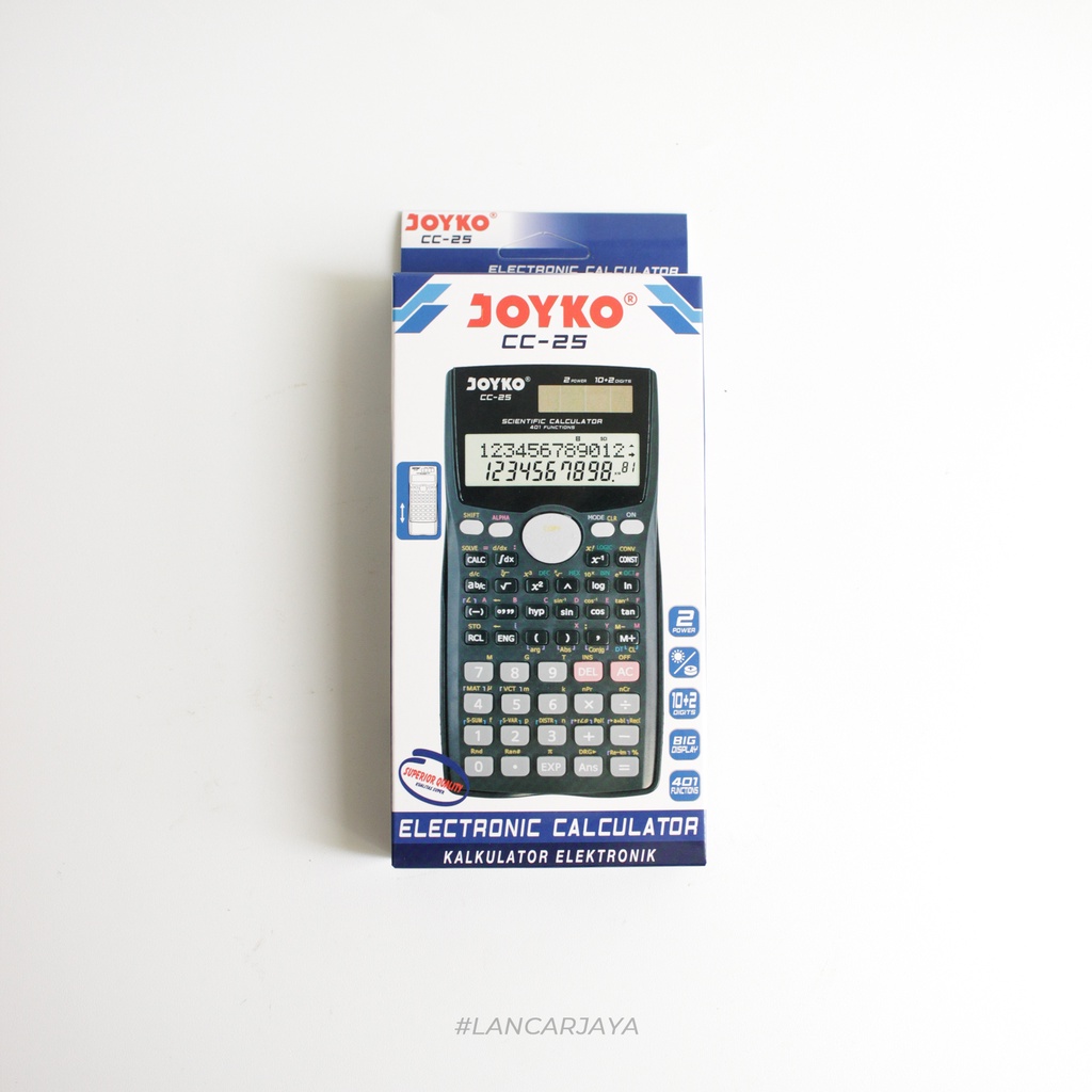 Jual Calculator - Kalkulator Joyko CC-25 - Scientific - 401 Functions ...