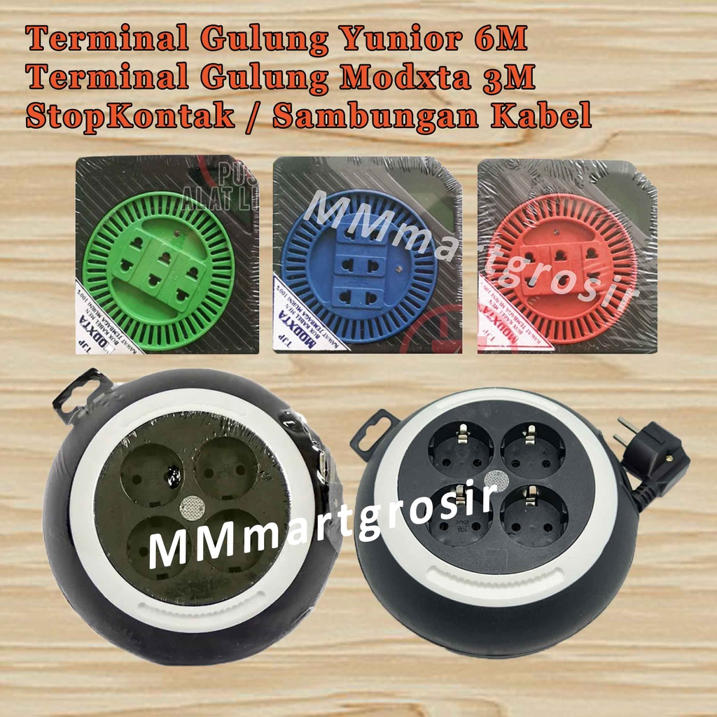 Jual Terminal Gulung Yunior 6M / Terminal Gulung Modxta 3M / StopKontak ...
