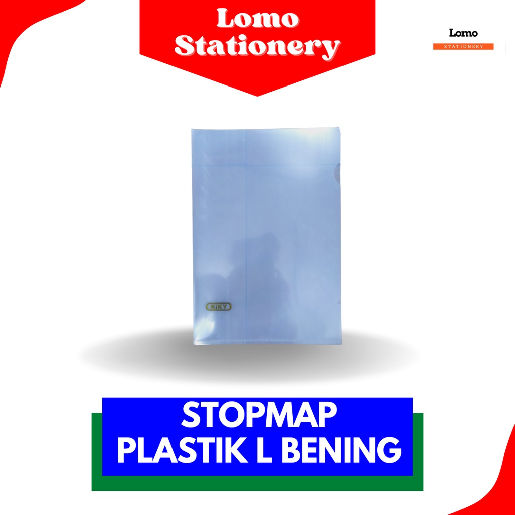 Jual Stopmap Plastik L Transparan Kiky | Shopee Indonesia