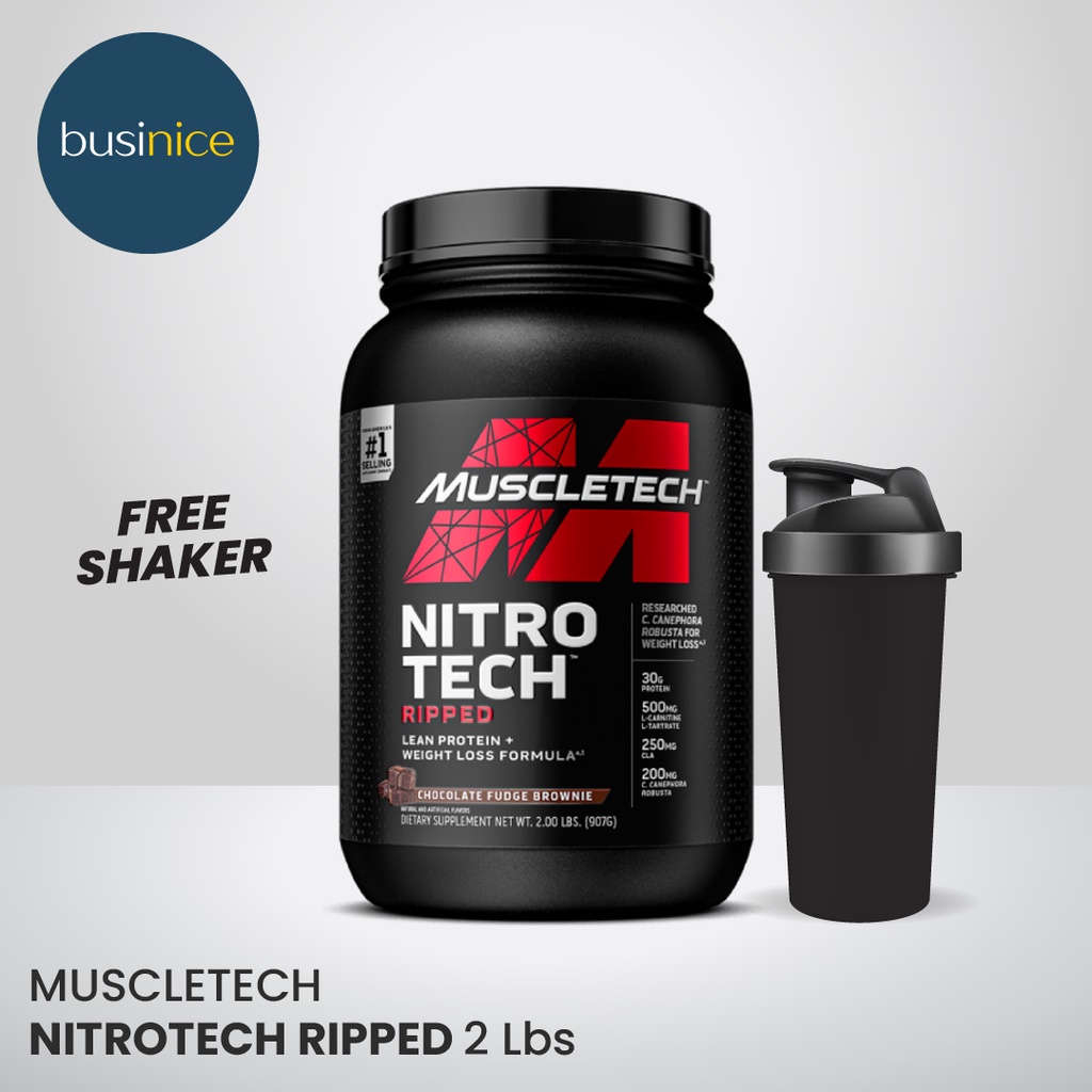 Jual Muscletech Nitrotech Ripped Ultimate Protein + Weight Loss 2lbs 2 ...