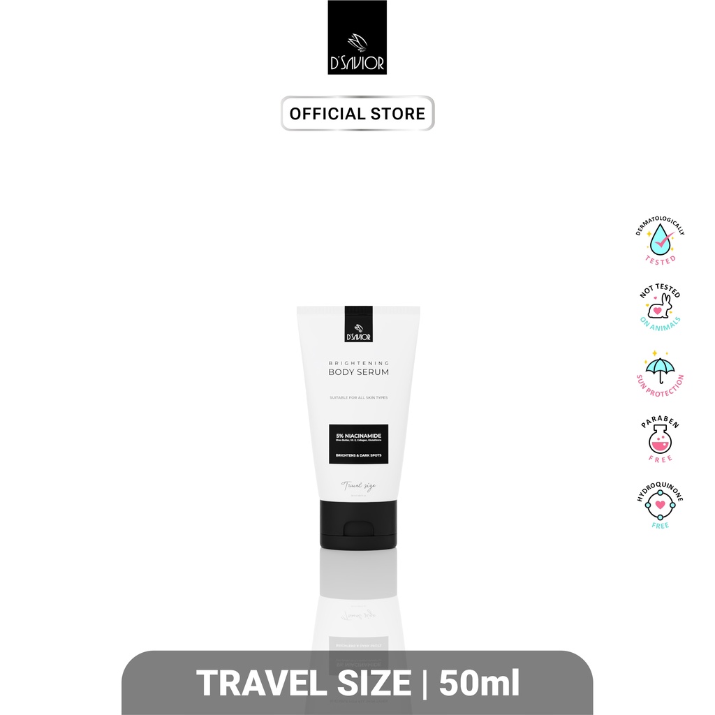 Jual D'SAVIOR Body Serum Brightening Niacinamide 5% Travel Size 50ml ...