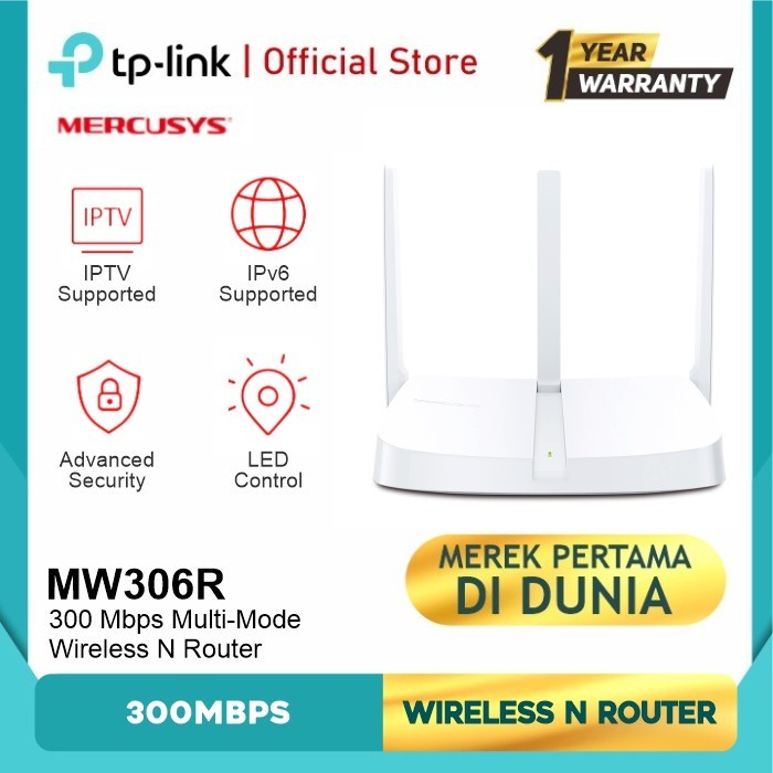 Jual Mercusys MW306R 300 Mbps Multi-Mode Wireless N Router | Shopee ...