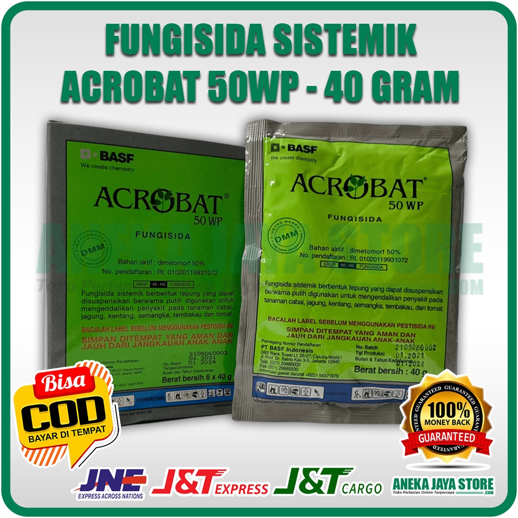 Jual Fungisida Sistemik Acrobat 50 WP - 40 Gram | Shopee Indonesia