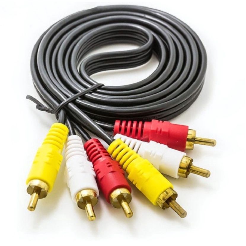 Jual kabel rca kabel 3 x 3 audio video set top box ke tv | Shopee Indonesia