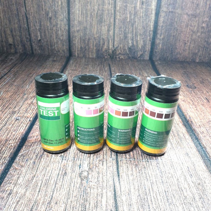 Jual Chlorine Tester Strip 25 - 2000 ppm isi 100 strip (Exp Des 2022 ...